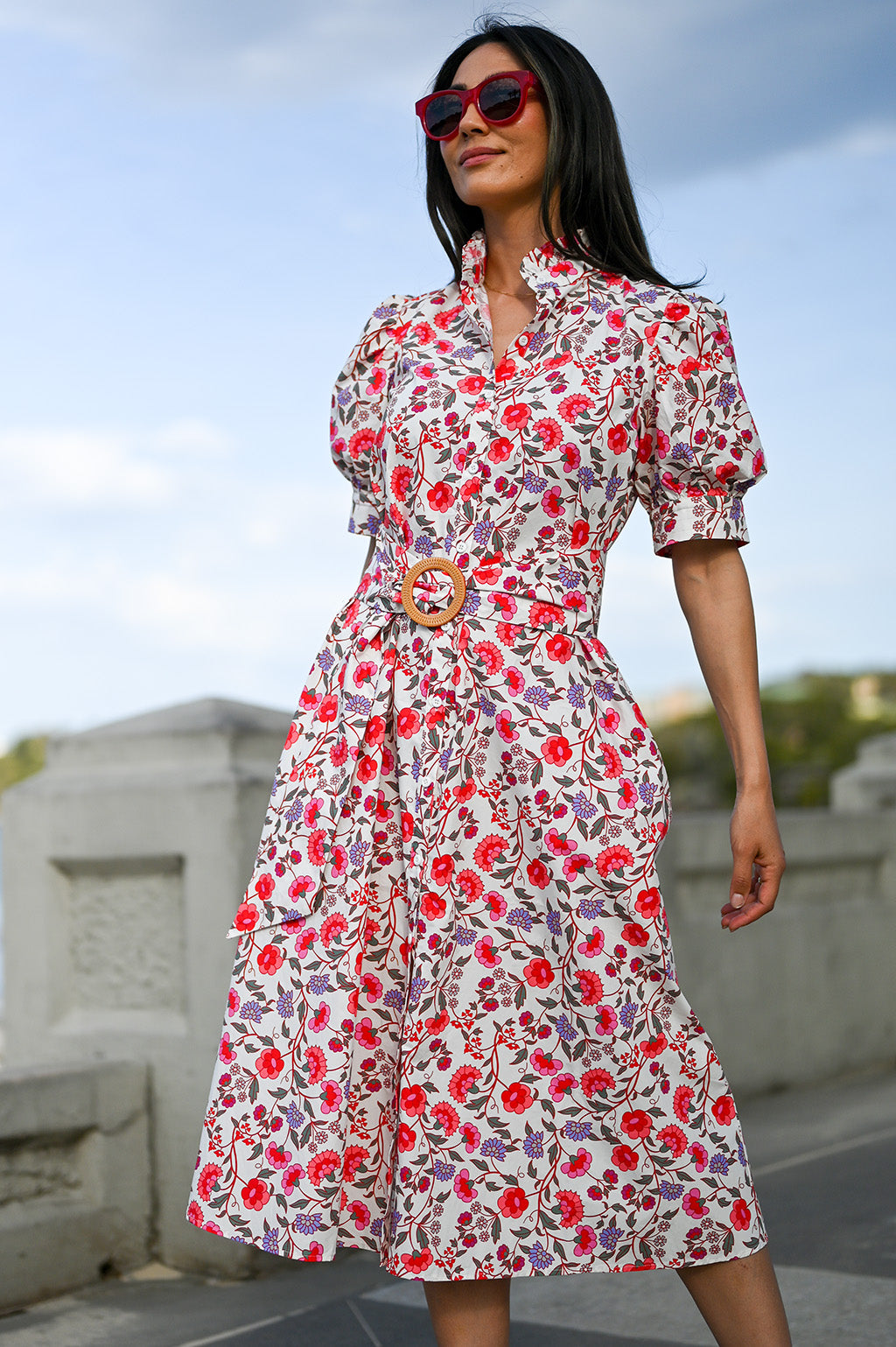 Lucella Dress Red Poppy – Wyatt Wylde