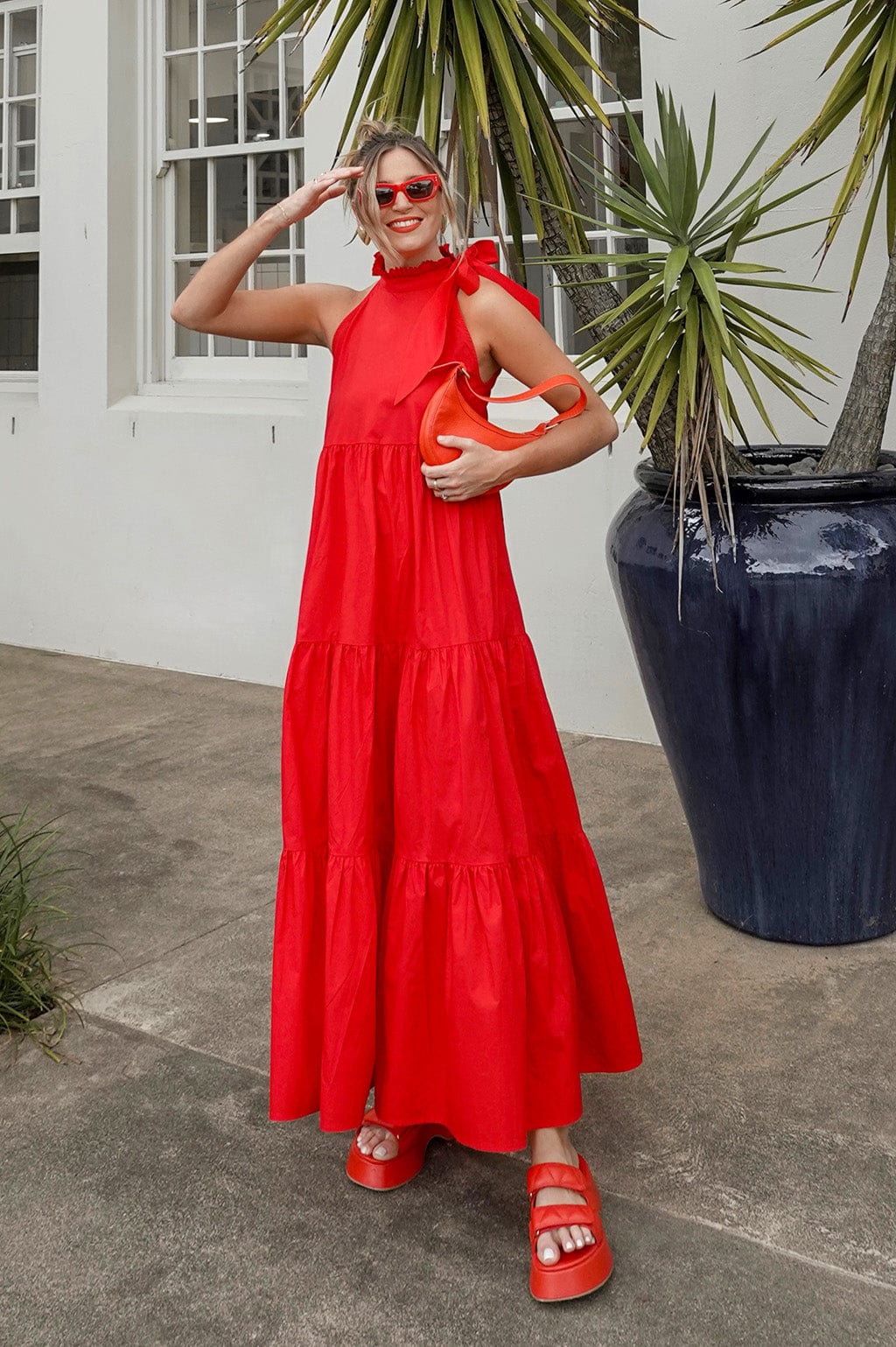 Helena Dress Red – Wyatt Wylde